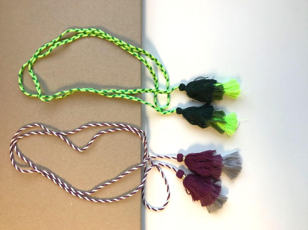 Multiple colors and layers TASSEL CORD STRING