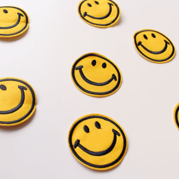 Smiley Face Applique - Etsy