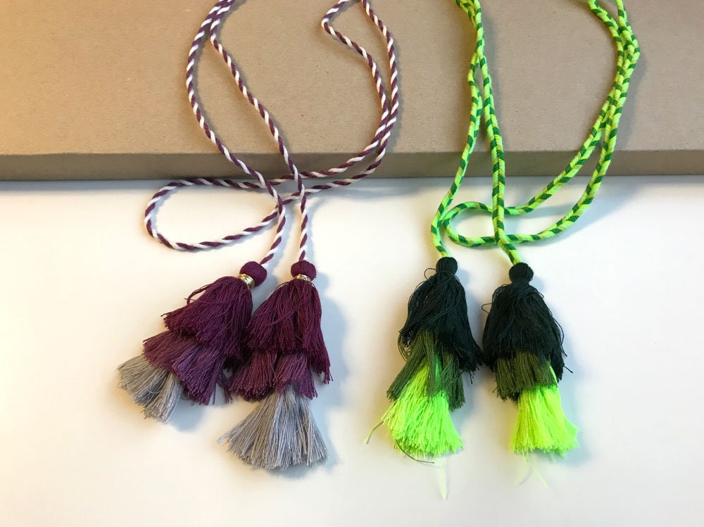 Multiple colors and layers TASSEL CORD STRING