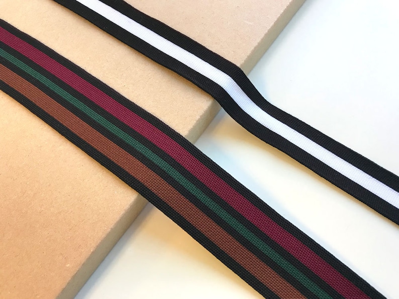 11 1/2 Multi Color Rib Band Knit Tape Trimonly B IS | Etsy