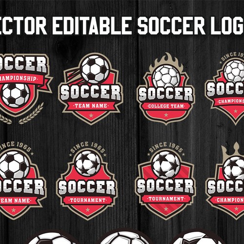 Soccer Badge Logo Design Templates Football FC Eps Jpeg Png - Etsy