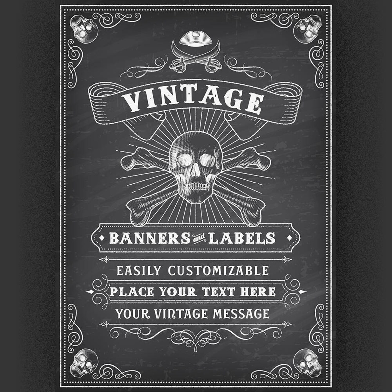 Pirate Theme Editable Vector Invitation Template - Etsy