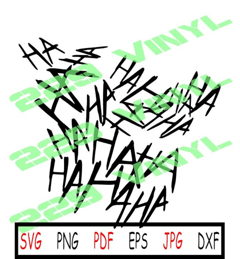 Hahaha Ha Ha Ha SVG Bundle Laughter Joker Pdf Eps Jpg Dxf Png - Etsy