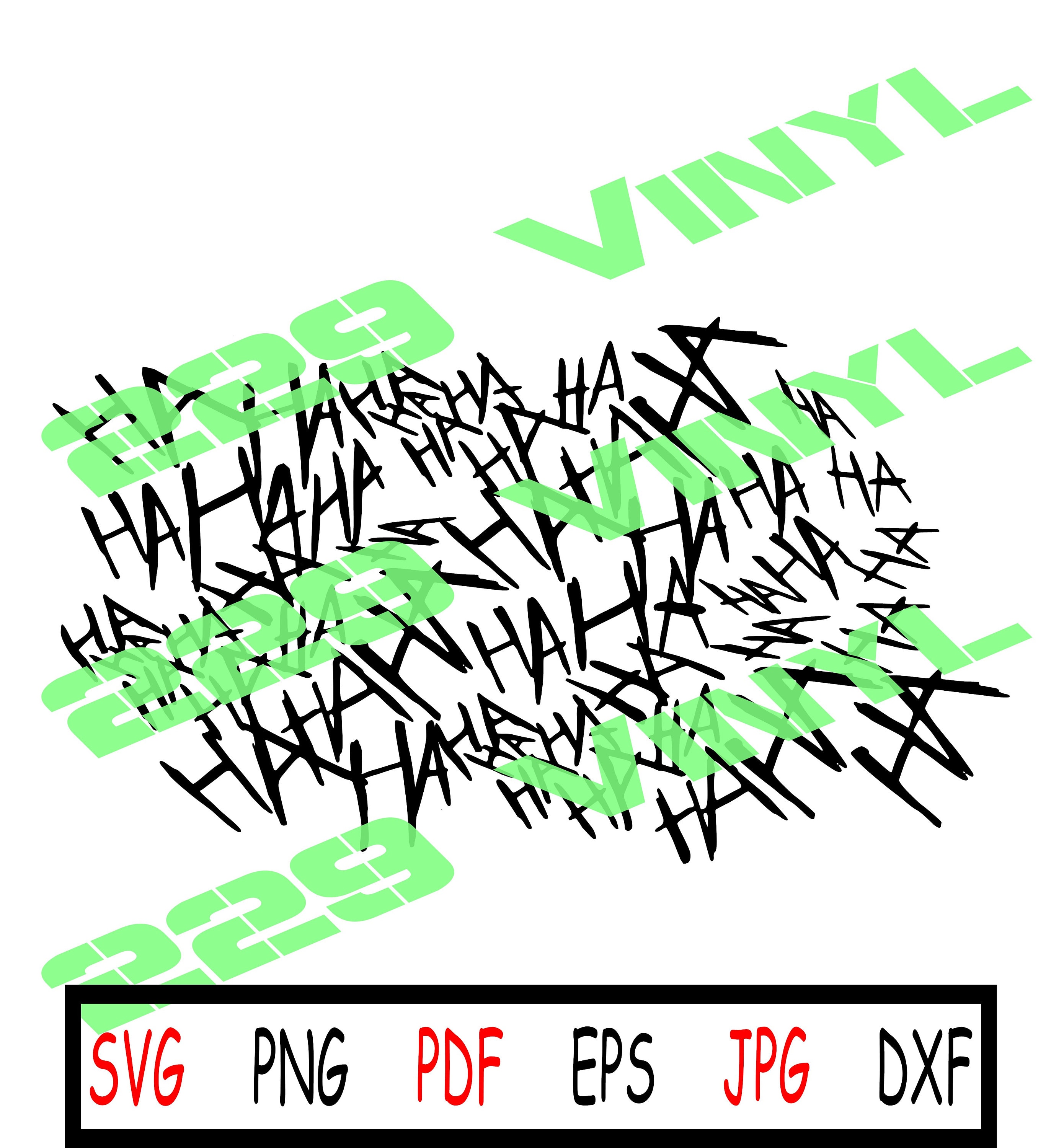 Laughter Ha Ha Joker SVG: Hahaha Rectangle Design (digital Download) - Etsy