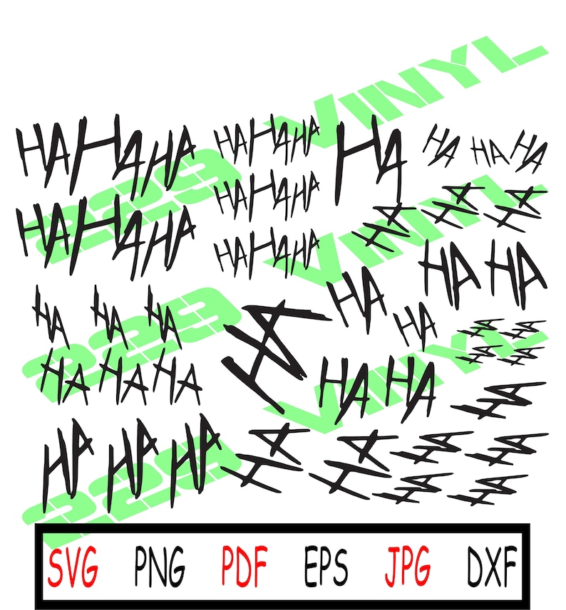 Hahaha Ha Ha Ha SVG Bundle Laughter Joker Pdf Eps Jpg Dxf Png - Etsy