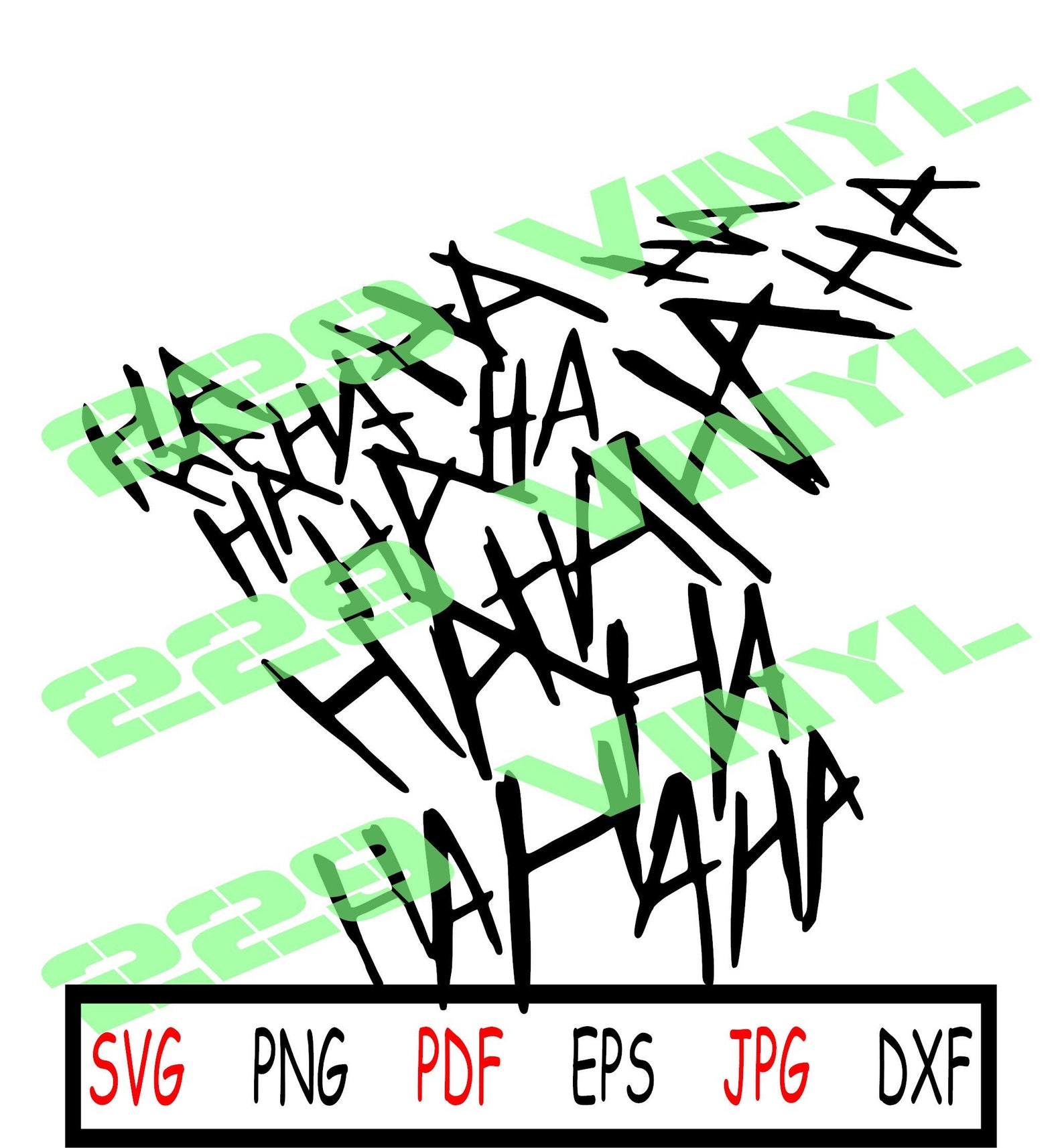 Hahaha Ha Ha SVG: Joker Laughter (digital Download) - Etsy