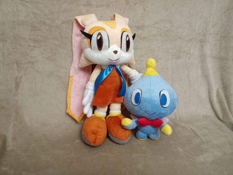 Cream Rabbit and Chao Custom Plush Toy - Etsy