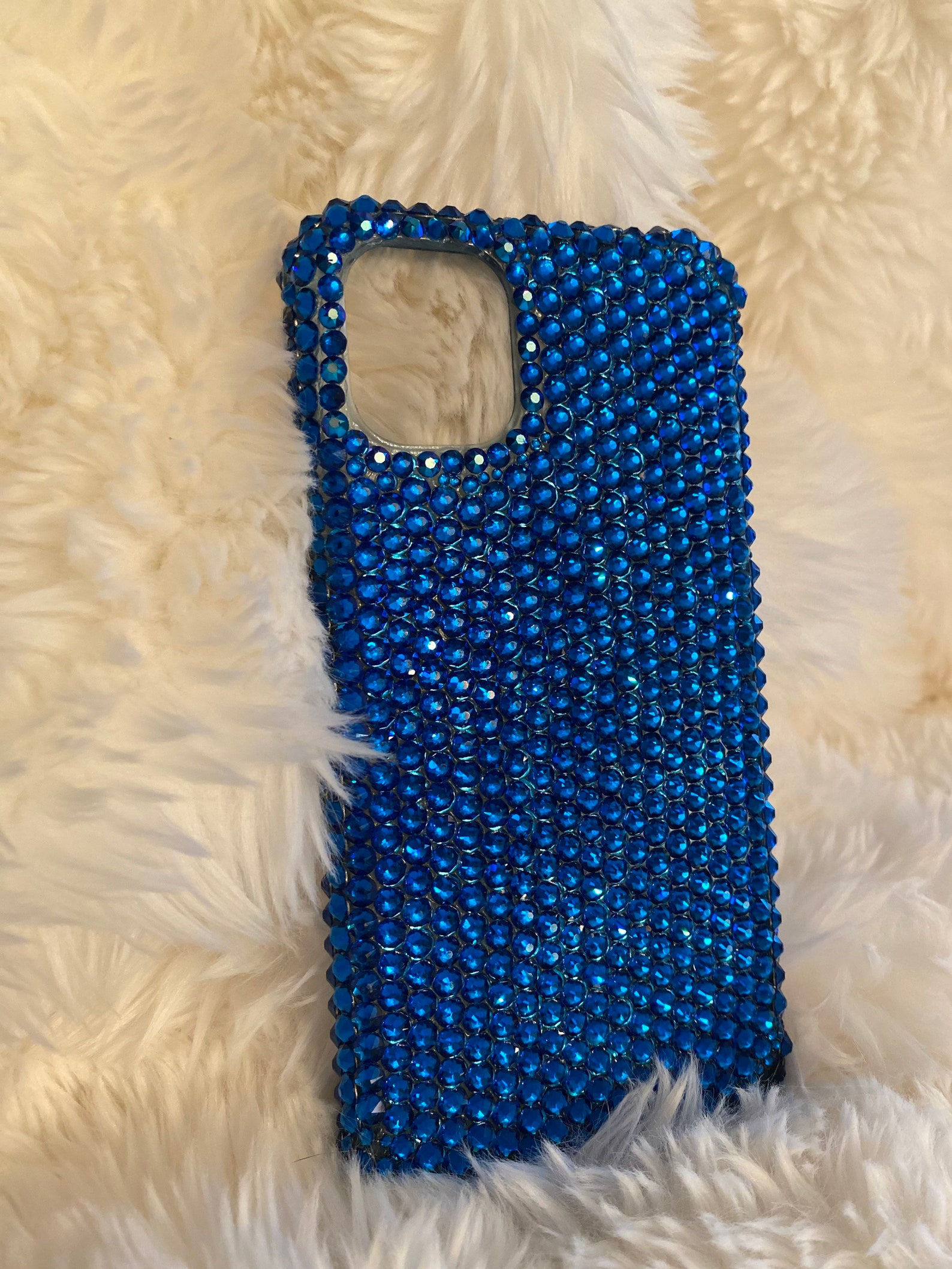 NEW Blue Bling Swarovski Crystals Phone Case for ALL iPhone Models - Etsy