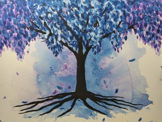 Easy Abstract Tree Paintings