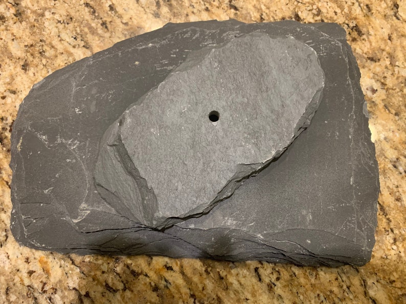 Gray Natural Slate Aquarium Decor Fish Reptile Tank TWO Pieces - Etsy