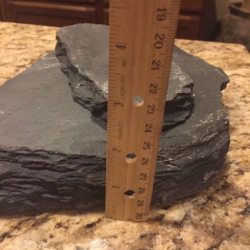 Gray Natural Slate Aquarium Decor Fish Reptile Tank TWO Pieces - Etsy