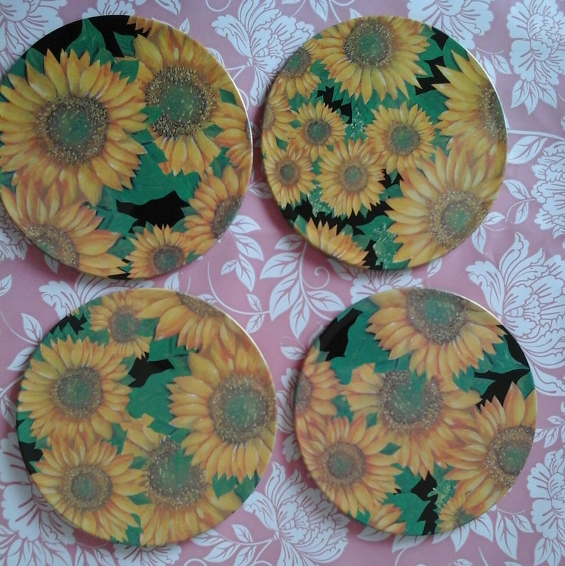 Daisy Coasters in a Tin - Etsy