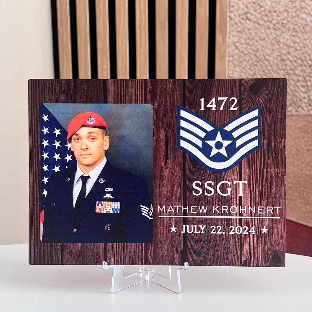 Air Force Promotion Gift, USAF Photo Plaque, Military Promotion Gift ...