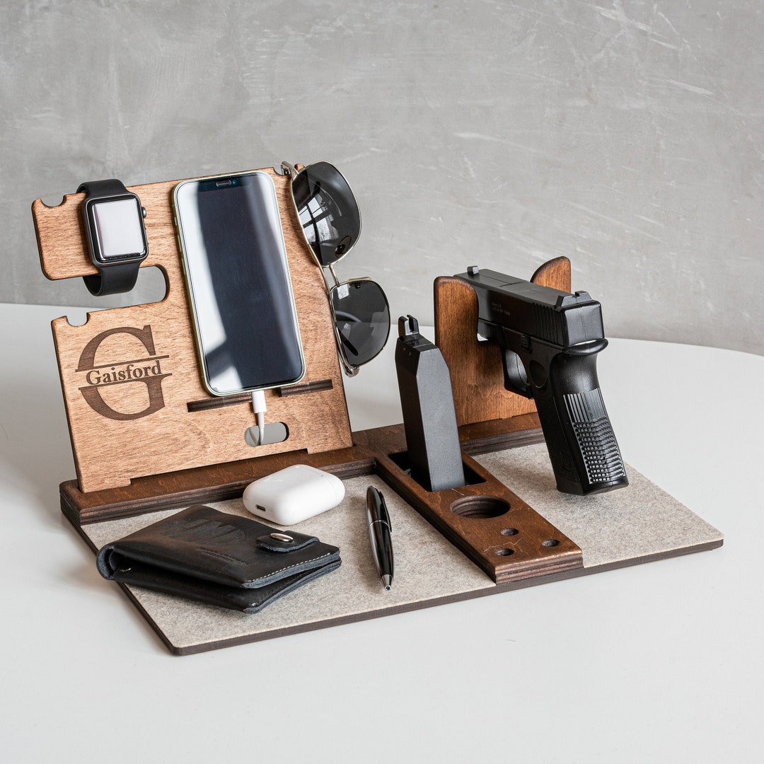 Wooden Dock Station, Police Officer Docking Station, Wood Stand for Gun ...