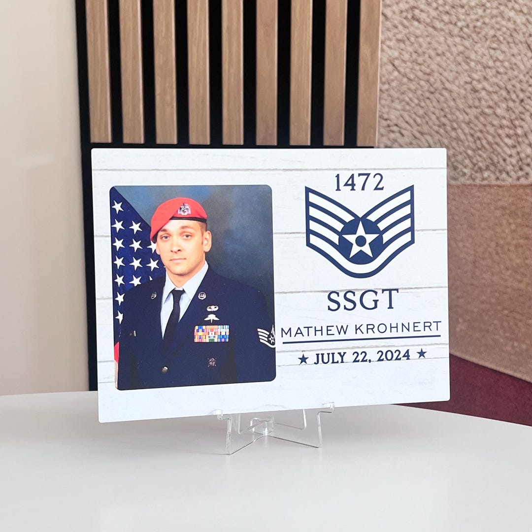 Air Force Retirement Gift, Framed Air Force Portrait, Air Force ...