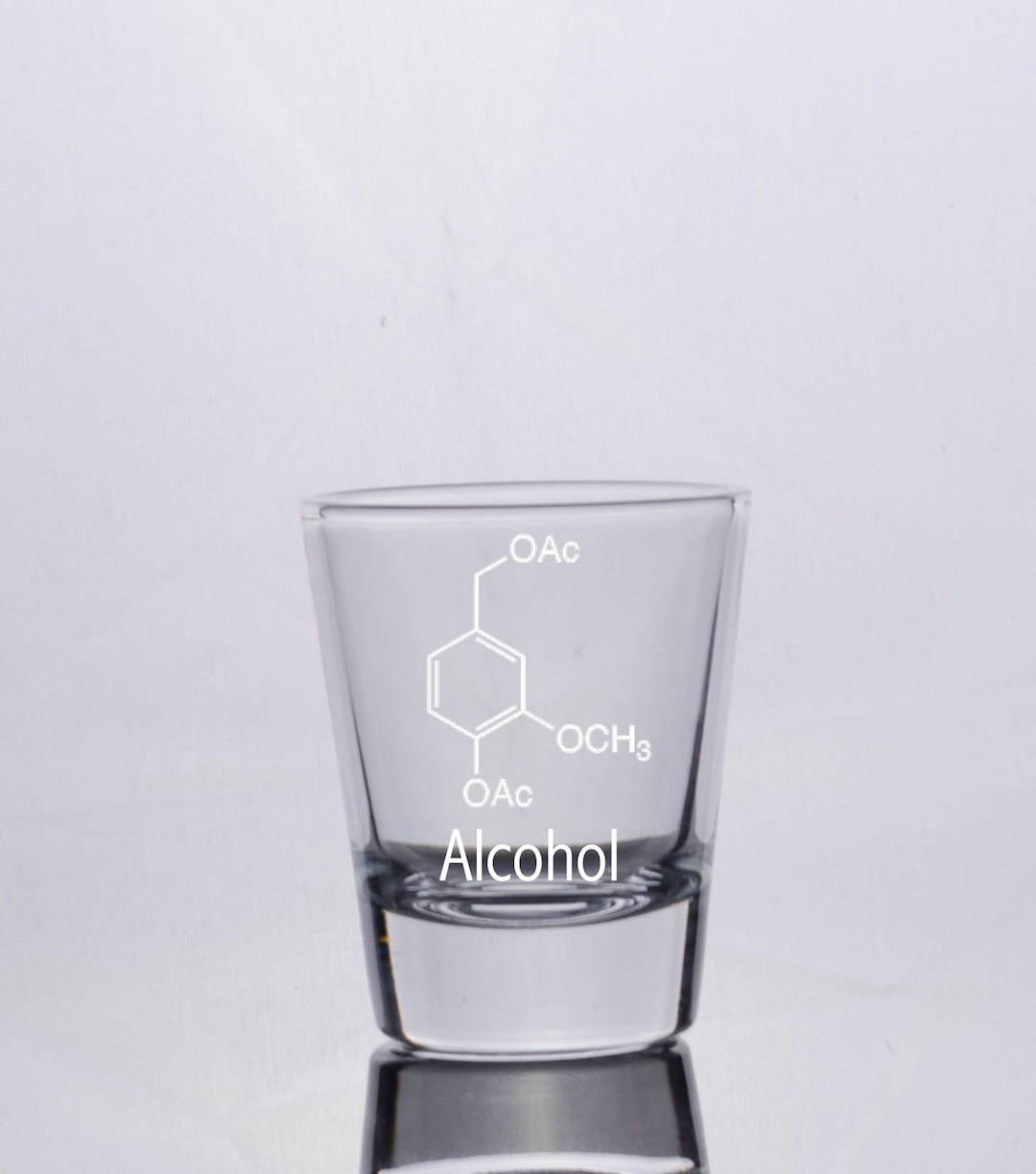Alcohol Molecule Diagram Shot Glass - Etsy