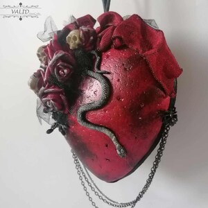 Black and Red Hanging Halloween Decoration, Handmade - Etsy