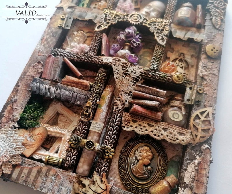 Cabinet of Curiosities Assemblage Wall Decor - Etsy