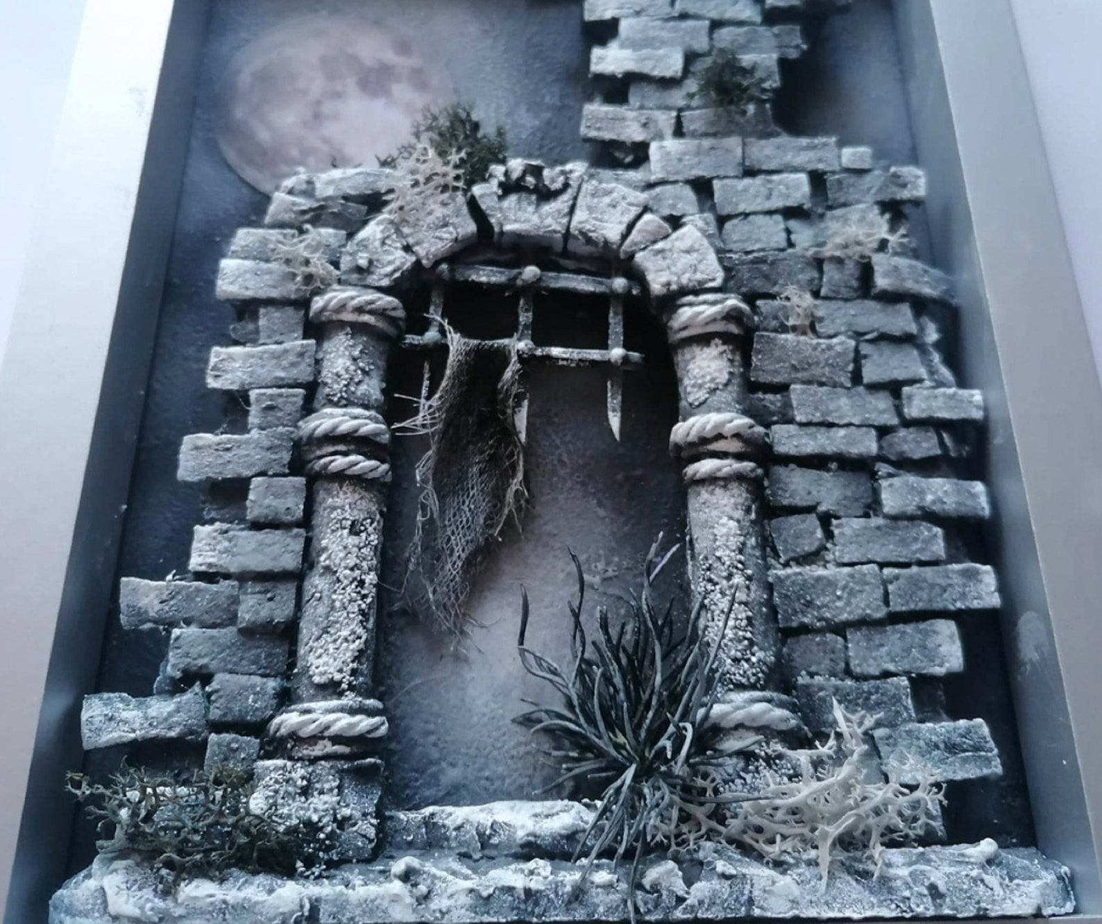 3D Decor/ Shadow Box / Old Stone Gate - Etsy