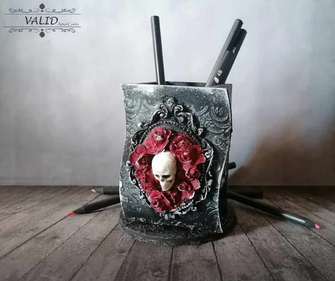 Pencil Holder Box/gothic Style - Etsy