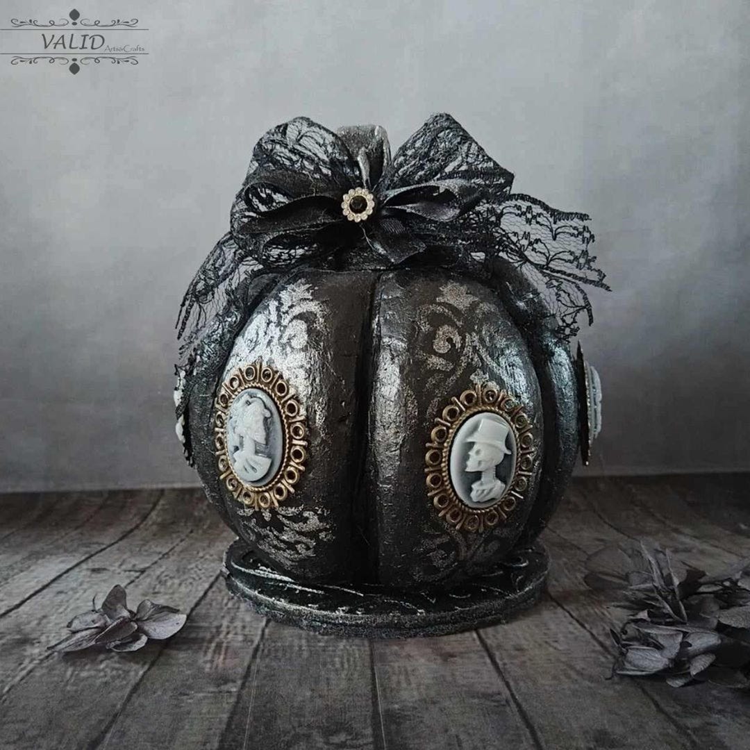Halloween Table Decor, Halloween Pumpkin Decoration, Gothic Victorian ...