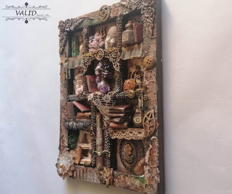 Cabinet of Curiosities Assemblage Wall Decor - Etsy
