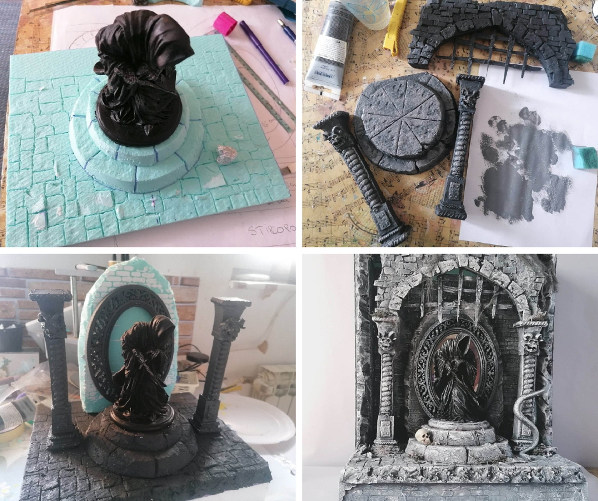 Nazgul Statue Gothic Diorama Stone Gate - Etsy