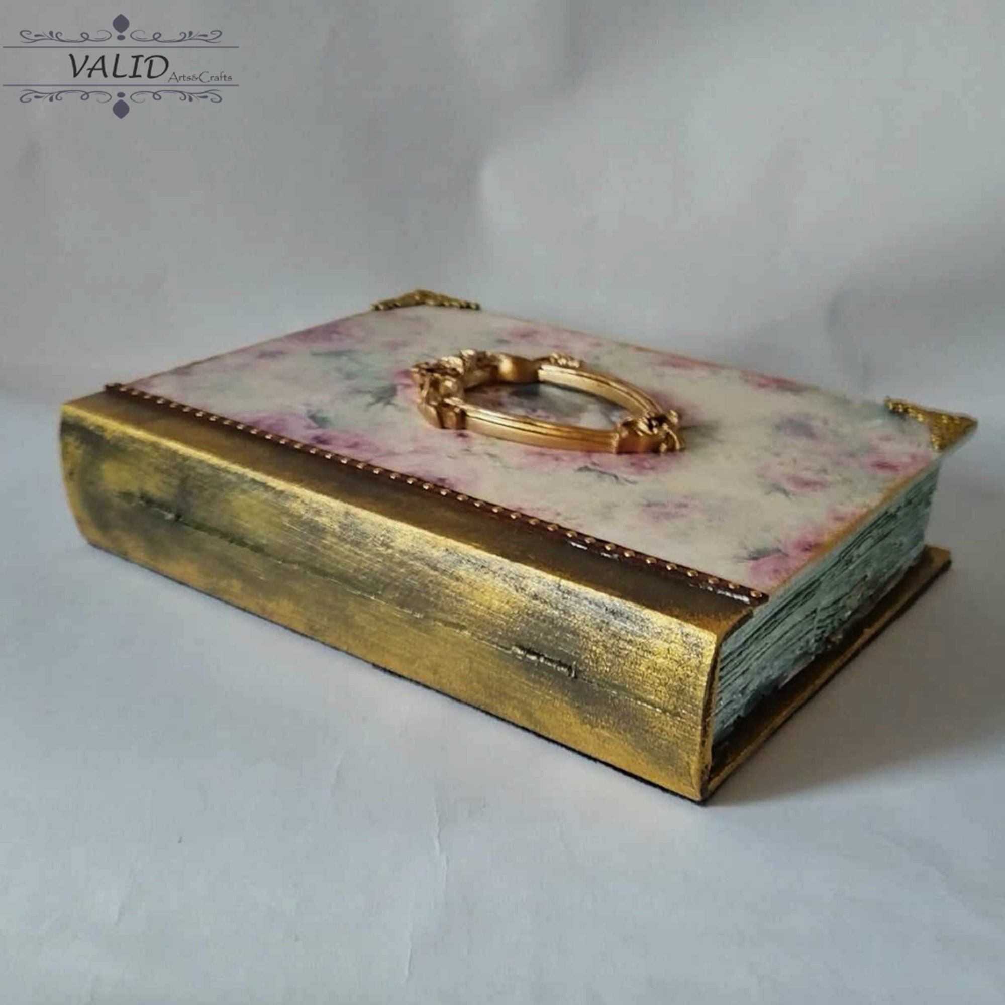 Wooden Book Box, Rococo Style, Handmade - Etsy