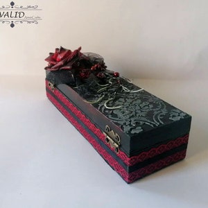 Victorian Gothic Style Jewelry/pencil Box, Elegant Wooden Storage Box ...