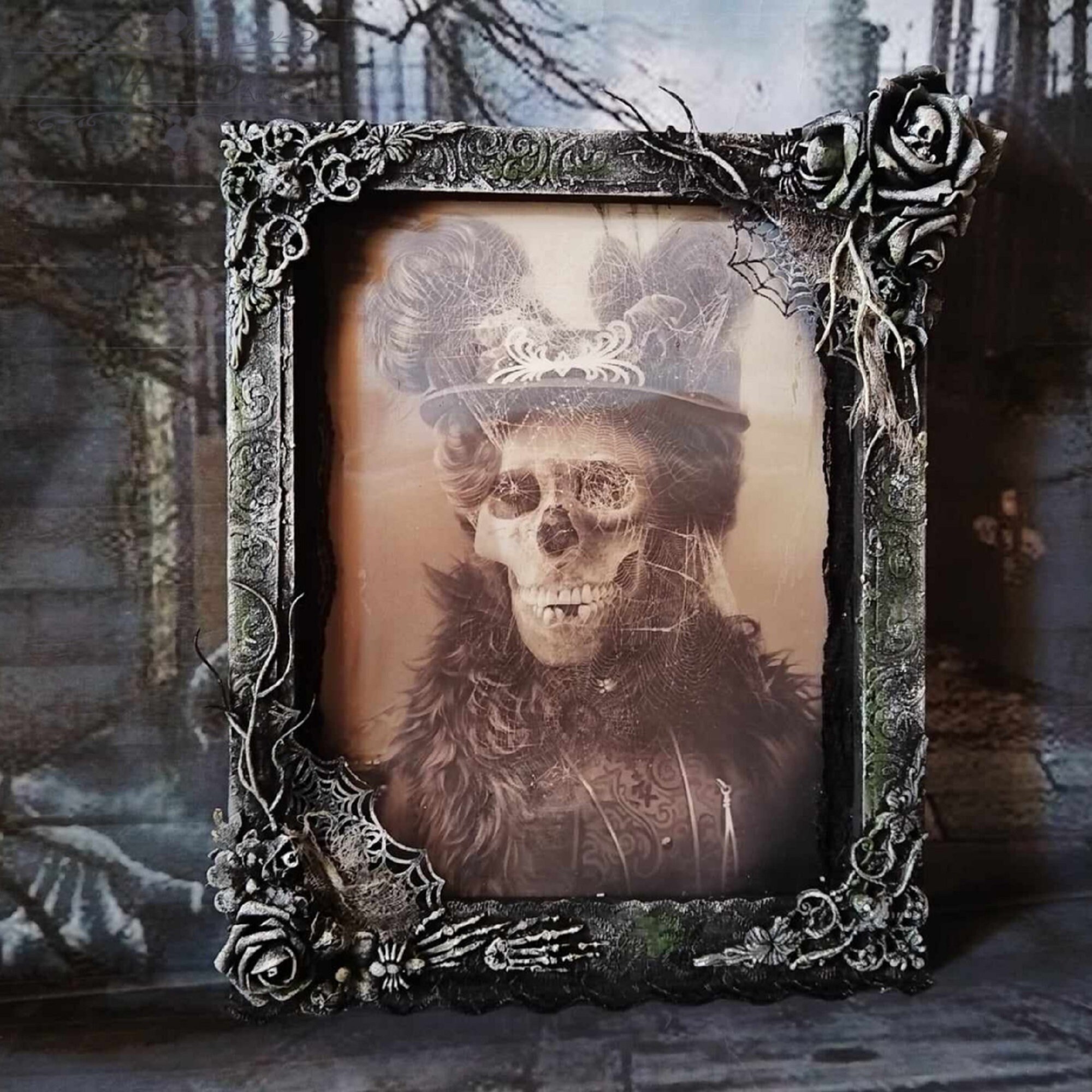 3D Horror Portrait Picture Mixed Media Wall Decor Halloween - Etsy