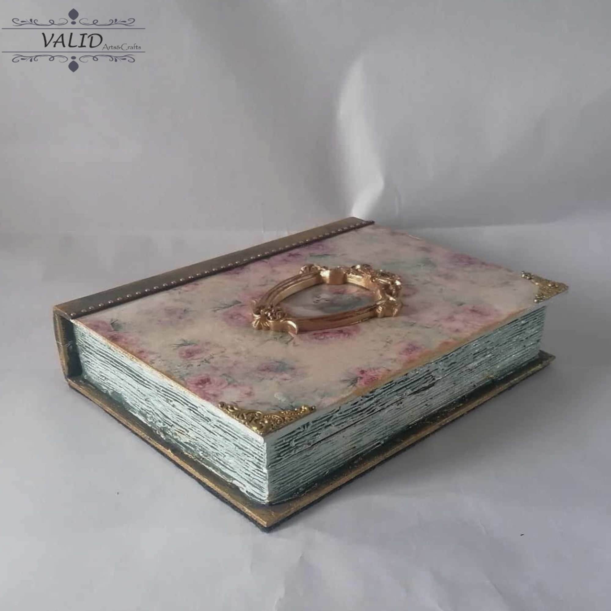 Wooden Book Box, Rococo Style, Handmade - Etsy