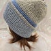 Cake Blue-gray-dark Blue Knit Hat - Etsy