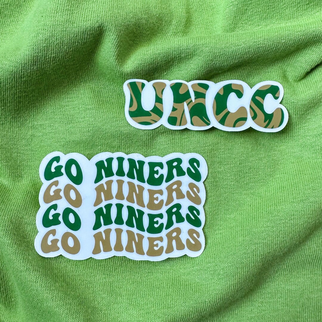 UNCC Sticker, UNC Charlotte, Charlotte NC, College, Go Niners Sticker ...