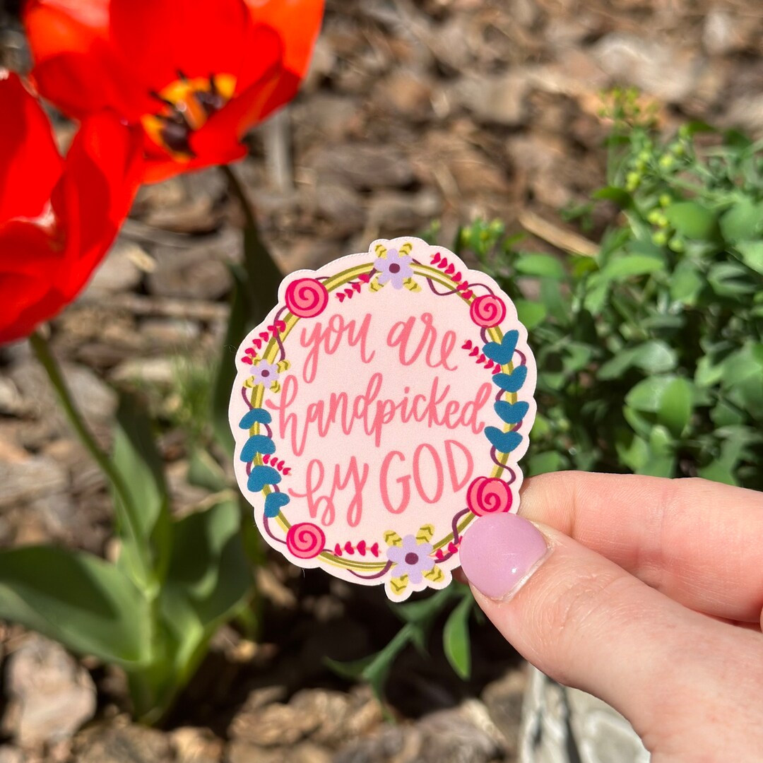Handpicked by God Sticker, Faith Sticker, Bible Study Gift, Bible ...