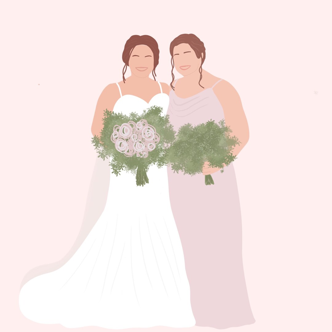 Custom Graphics, Friends Drawing, Couple Drawing, Wedding Portrait ...