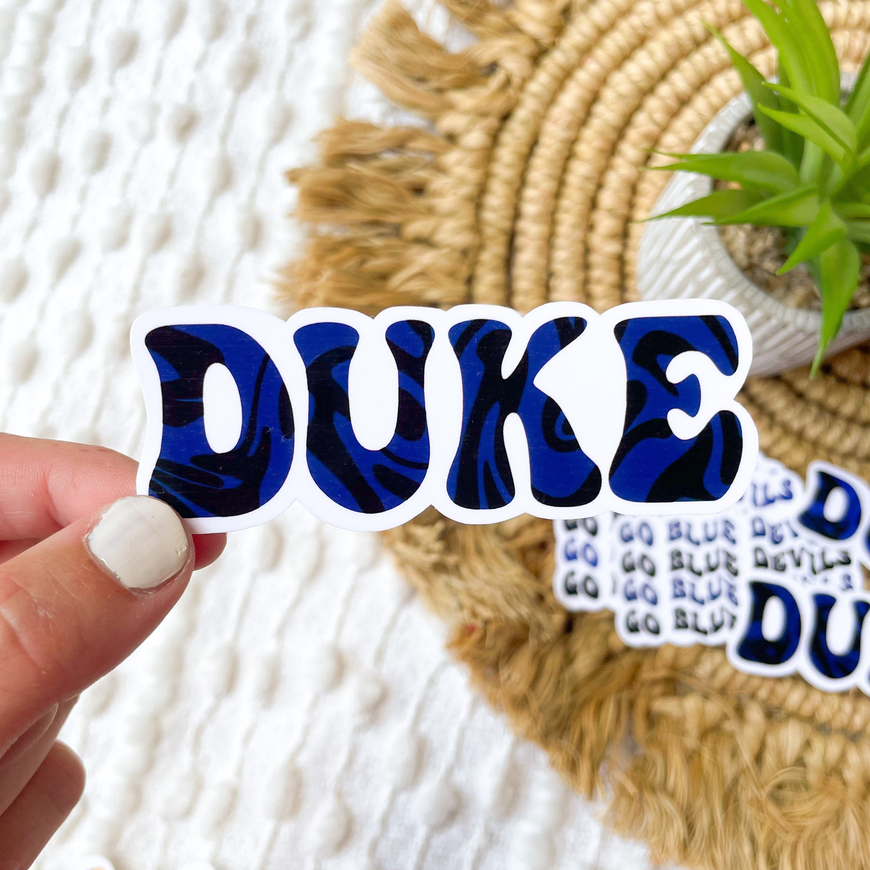 Duke University Sticker Duke Blue Devils Go Blue Devils | Etsy