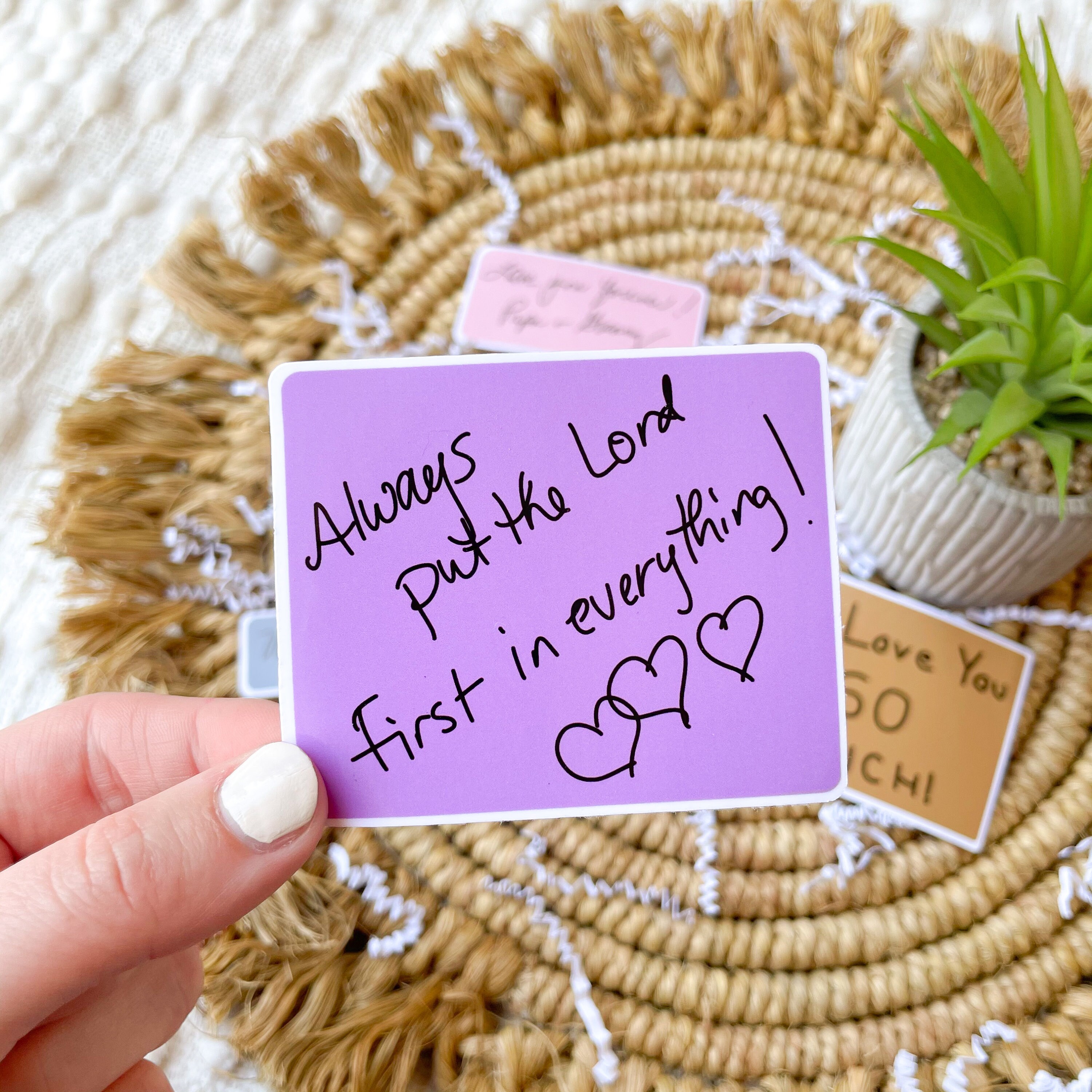 Custom Handwriting Sticker Handwritten Font Lost Loved One - Etsy