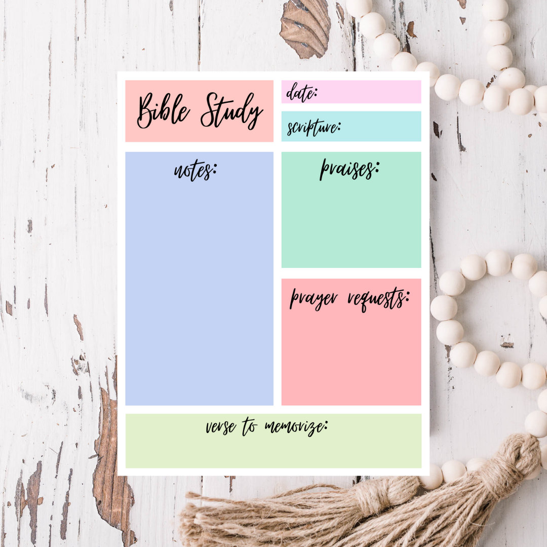 Bible Study Outline, Printable Bible Study, Downloadable Bible Study ...