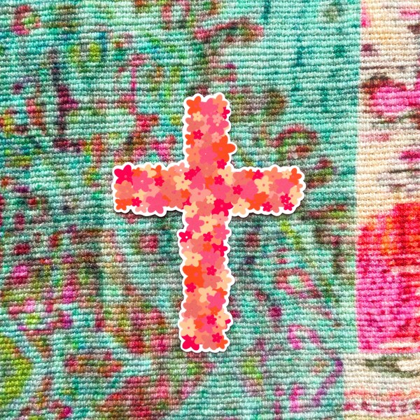 Jesus Cross Stickers - Etsy