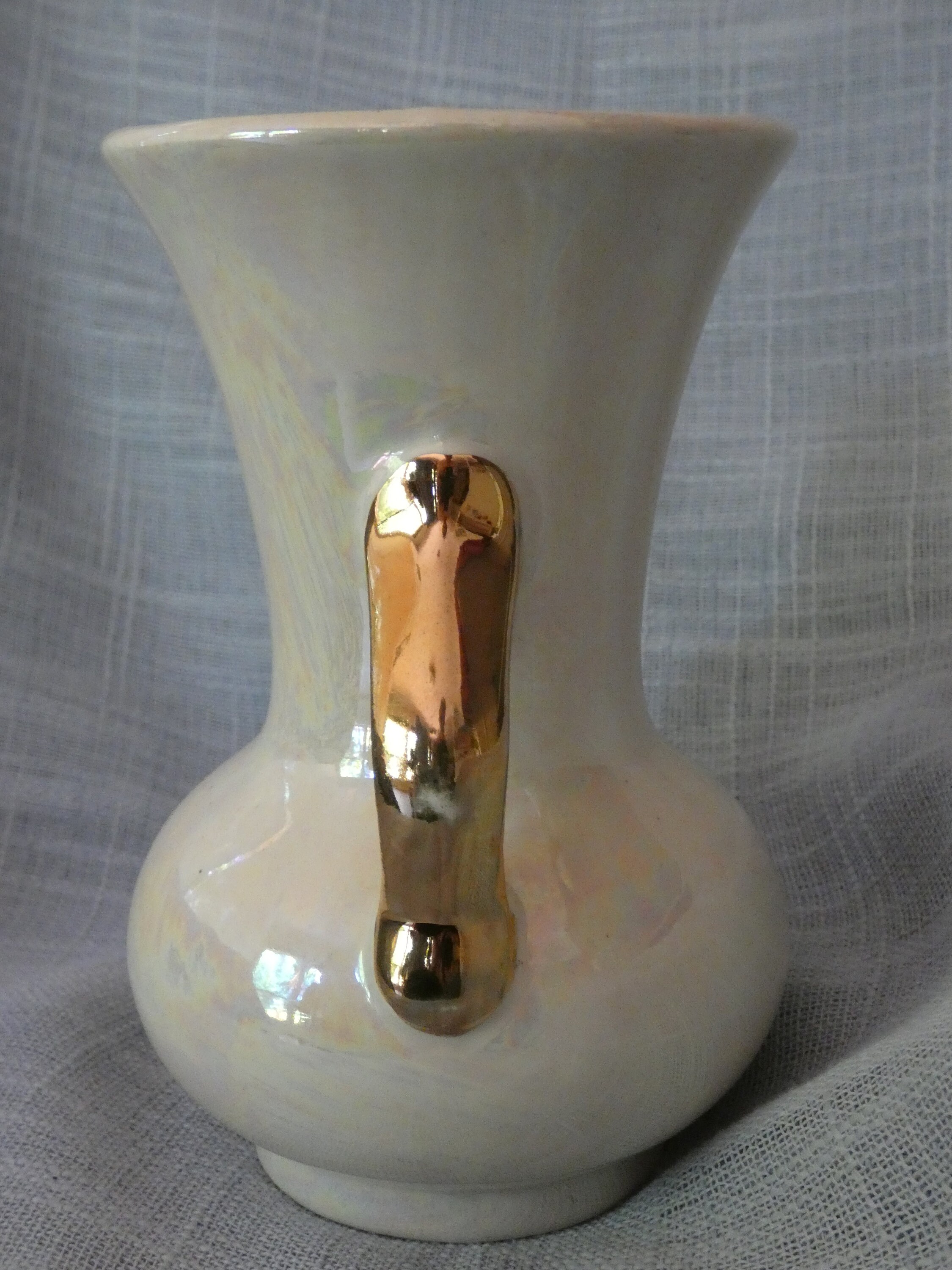 Vintage "pioneer Pottery Co." 22-K Gold-trimmed Ceramic "lusterware ...