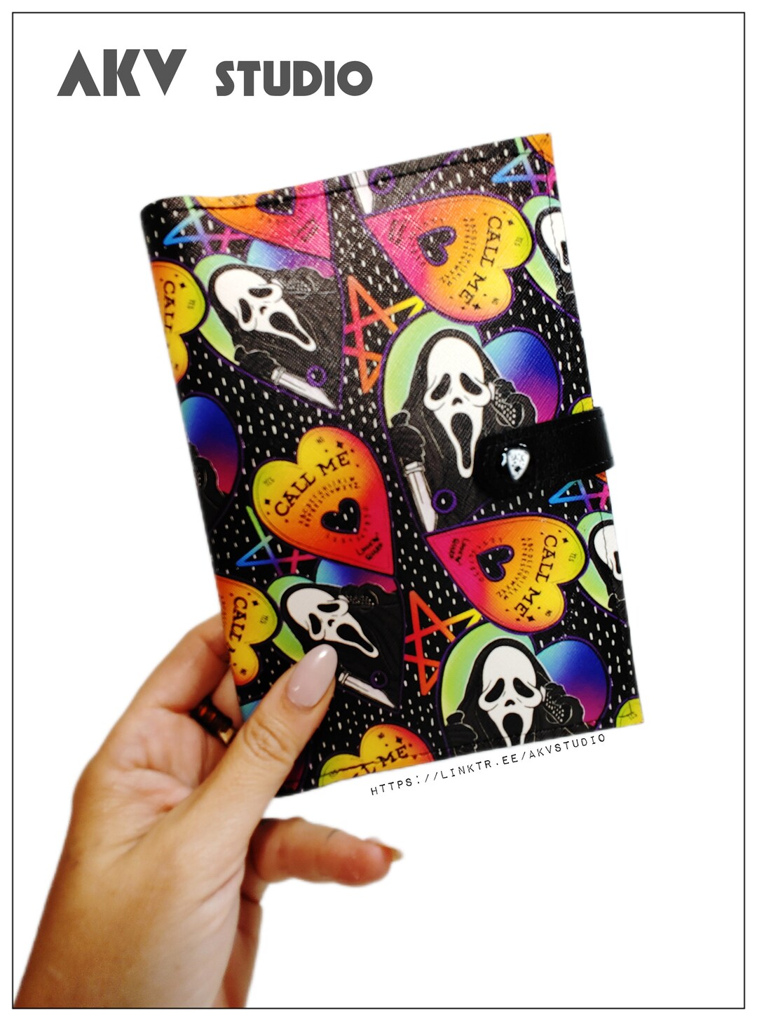 SCREAM MOVIE Notebook Cover With Pen. 2 Sizes Available. Card Slot ...