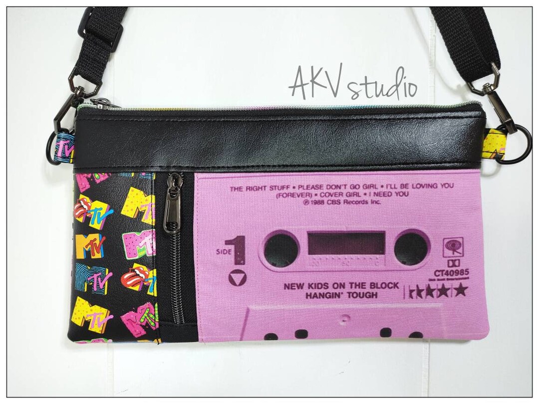 80's Boy Band CASSETTE TAPE Wristlet, Purse, Cosmetic Bag, Clutch, Bag ...