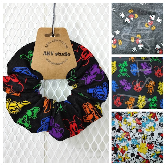 Cartoon Hair Scrunchie. 3 Different Fabrics & 3 Style Types. - Etsy