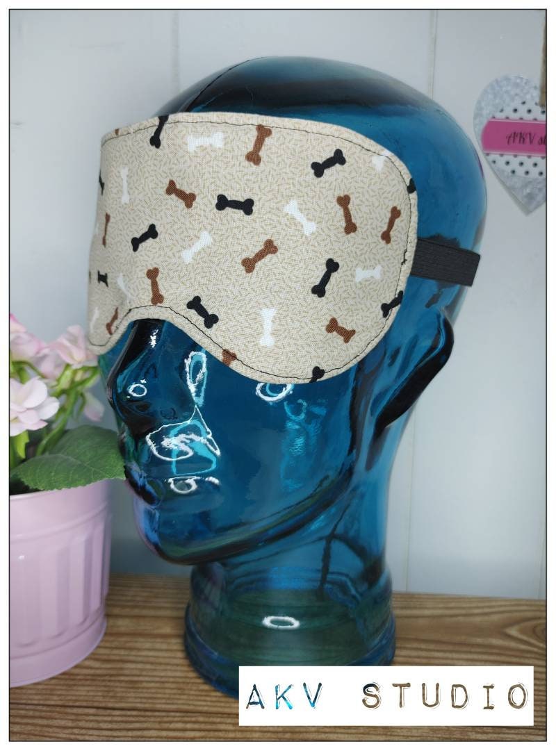 PUPPY DOG eye mask. Elastic ribbon. Sleepwear. Blind fold. | Etsy