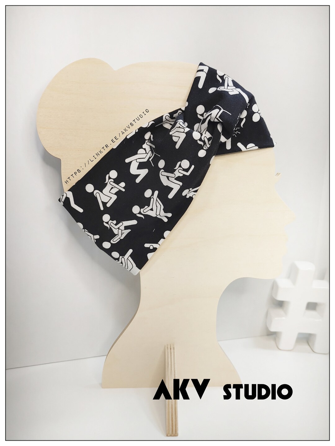 Stick Figure Sex Twisted Turban Style Headband Adult Scroll Down To