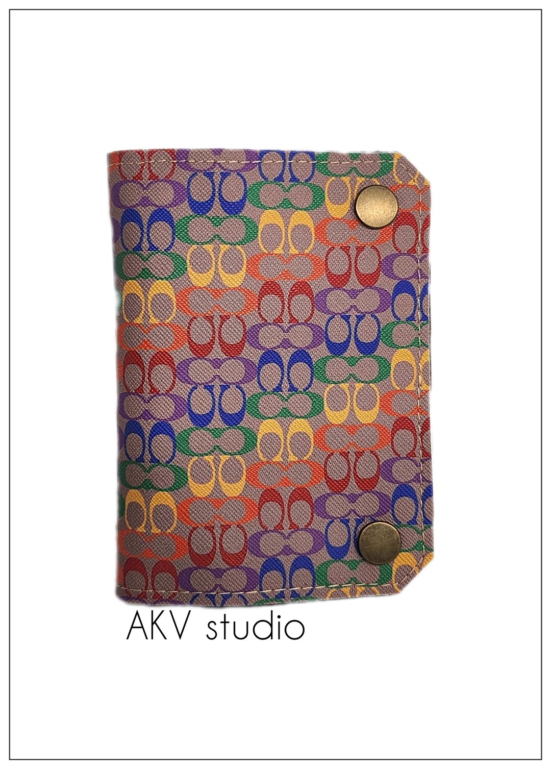 Rainbow CC Brooke Bifold Wallet. Card Slots. Zipper Coin Pocket ...