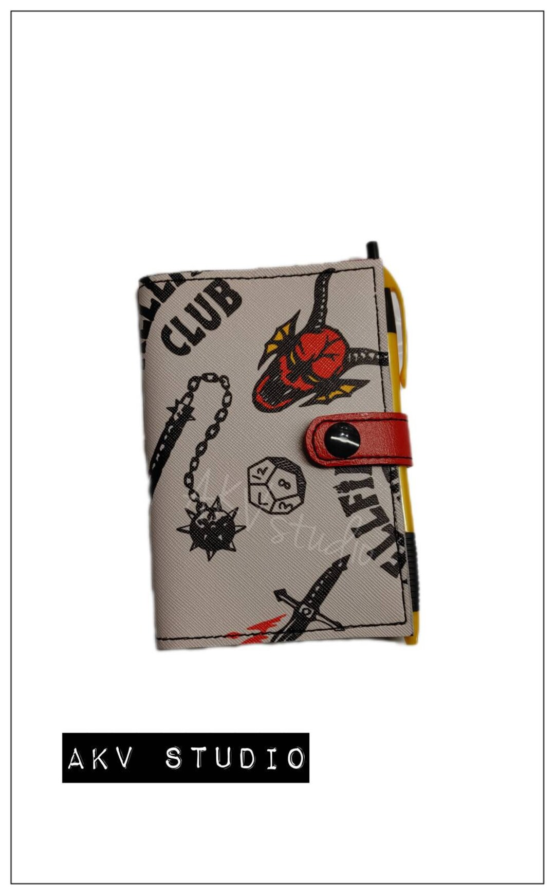 Devil Club Notebook Cover With Pen. Refillable. 2 Sizes Available. Read ...