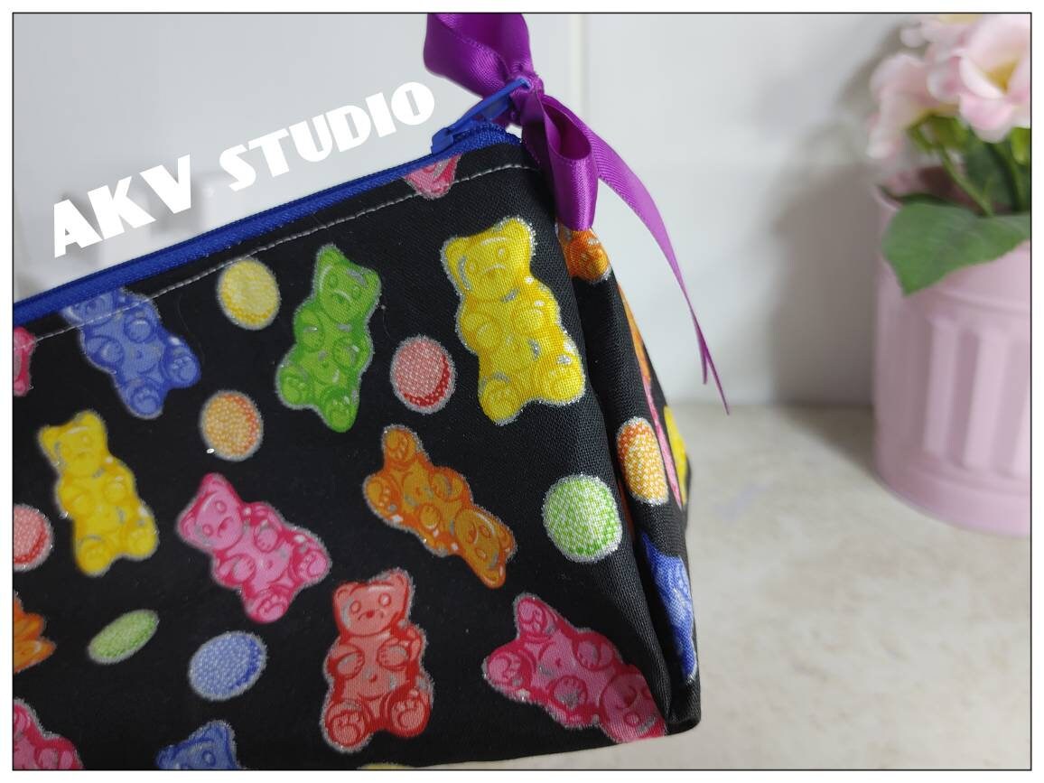 Gummy Bear Candy Cosmetic Bag Organizer Hexagon Clutch 4x7 | Etsy