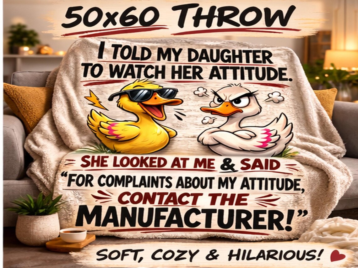 Funny Daughter Attitude Duck SVG, Contact Manufacturer Meme Design ...