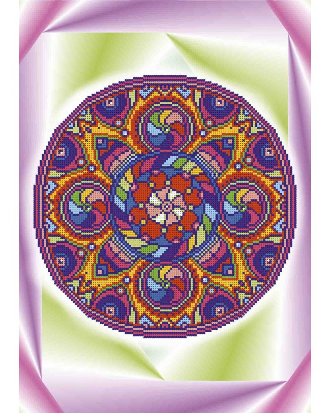 Bead Embroidery Kit Mandala Good Luck, Set for Embroidery With Beads ...